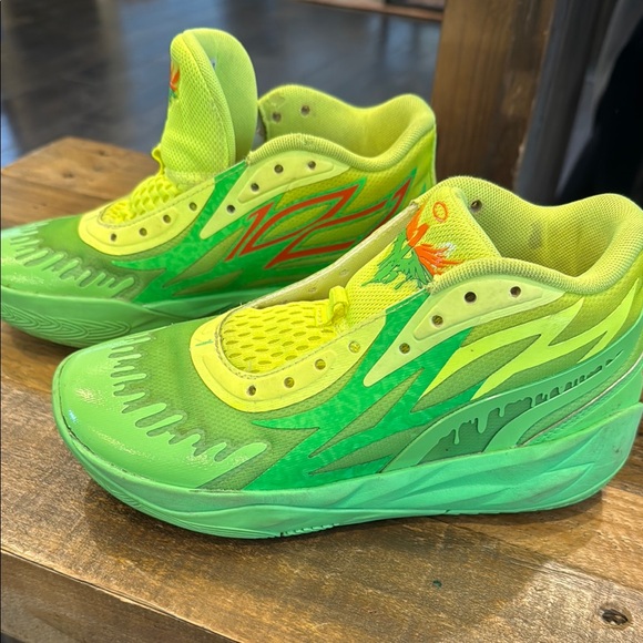 Puma | Shoes | Puma Lamelo Ball Nickelodeon Slimes Vibrant Green Kids ...